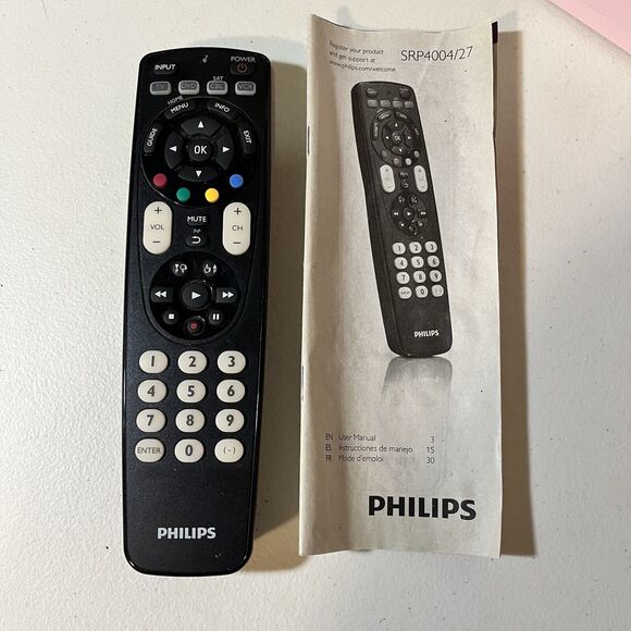 Philips | Other | Phillips Srp40427 4 Device Universal Remote ...